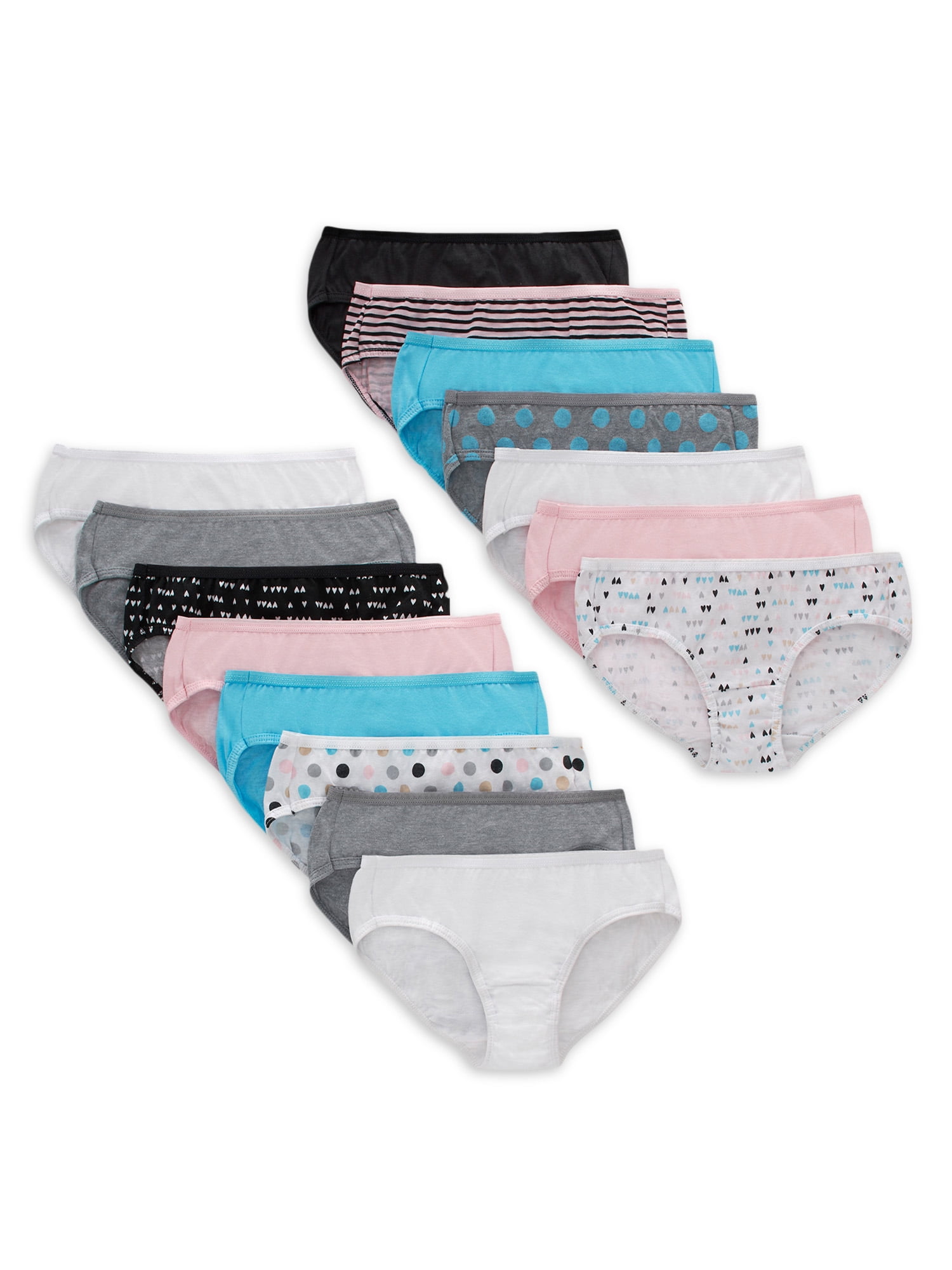 Hanes Girls' Cotton Hipster, 14+1 Bonus Pack - Walmart.com