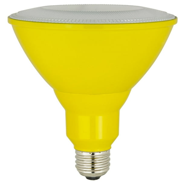PAR38/LED/8W/B LED PAR38 Colored Reflector Light Bulb, Yellow (Bug ...