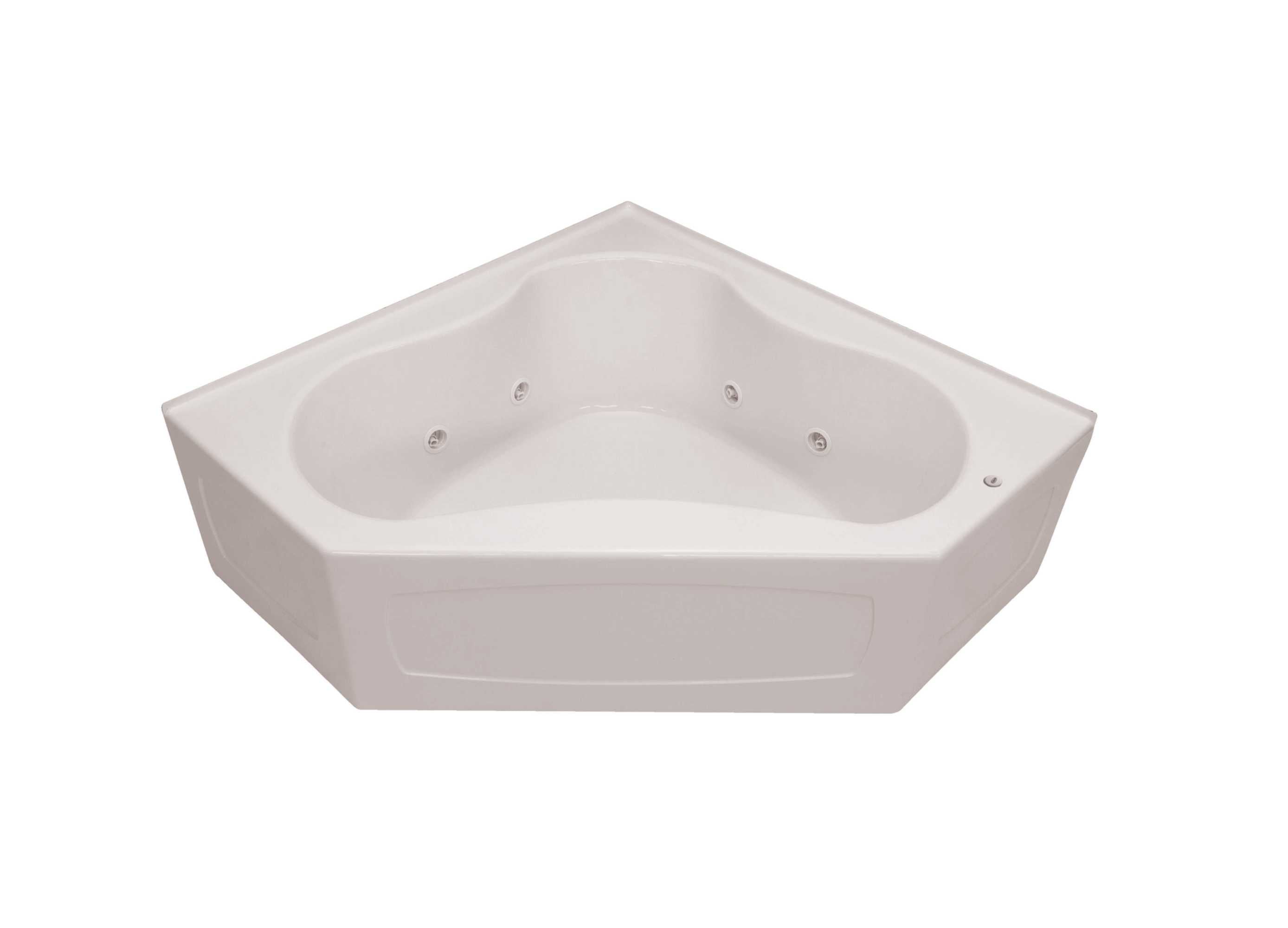 Proflo Pfw6060skpla Grass Valley 60" X 60" Corner 8 Jet Whirlpool Bath ...