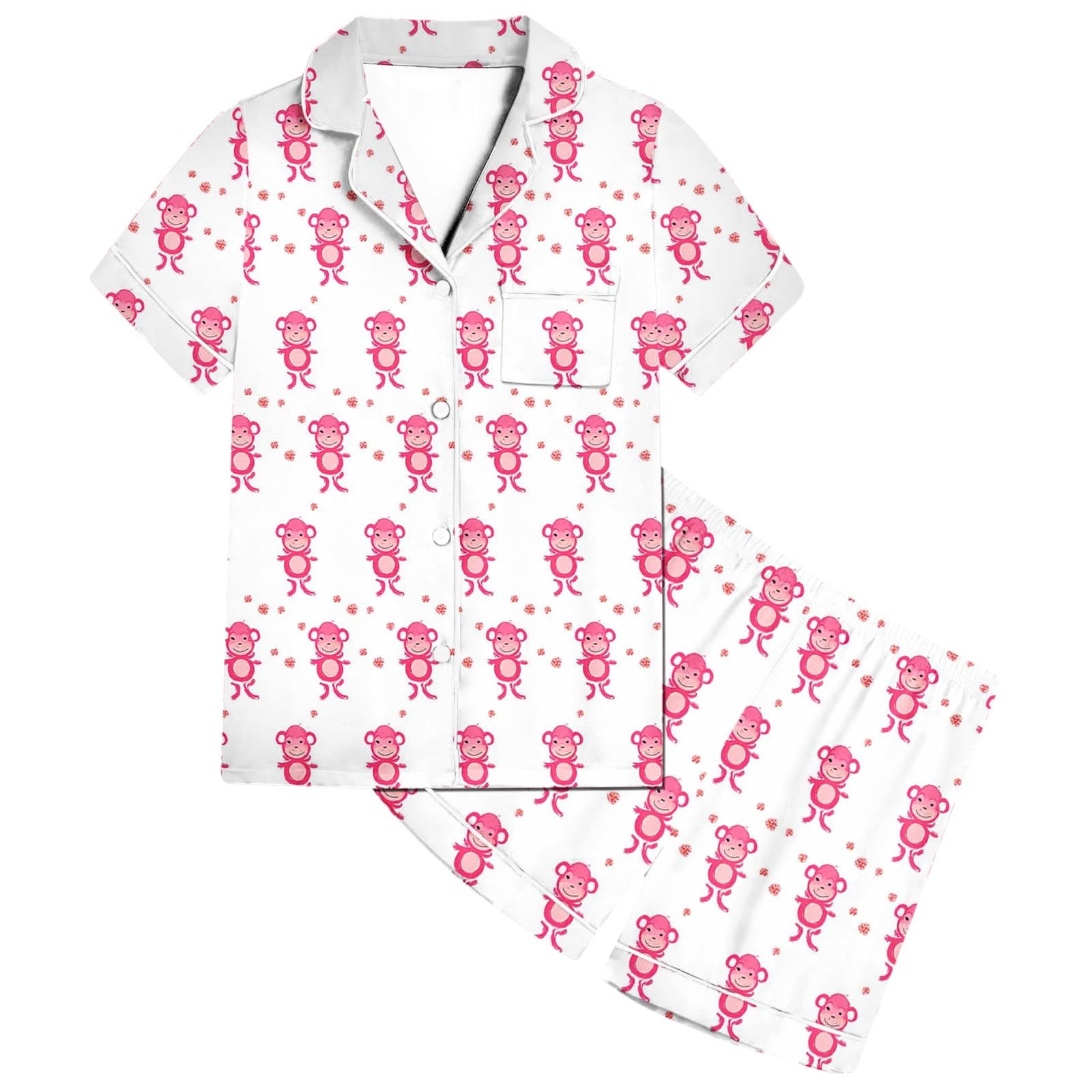 Click here for Tauxra Kids Simulated Silk Pajamas Set Short Sleev... prices