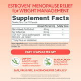 Estroven Menopause Relief Weight Management Capsules, 30 Count, helps ...