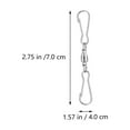 BESTYASH 20Pcs Rotatable Dual Hook Clips in Plated Silver for Birds ...