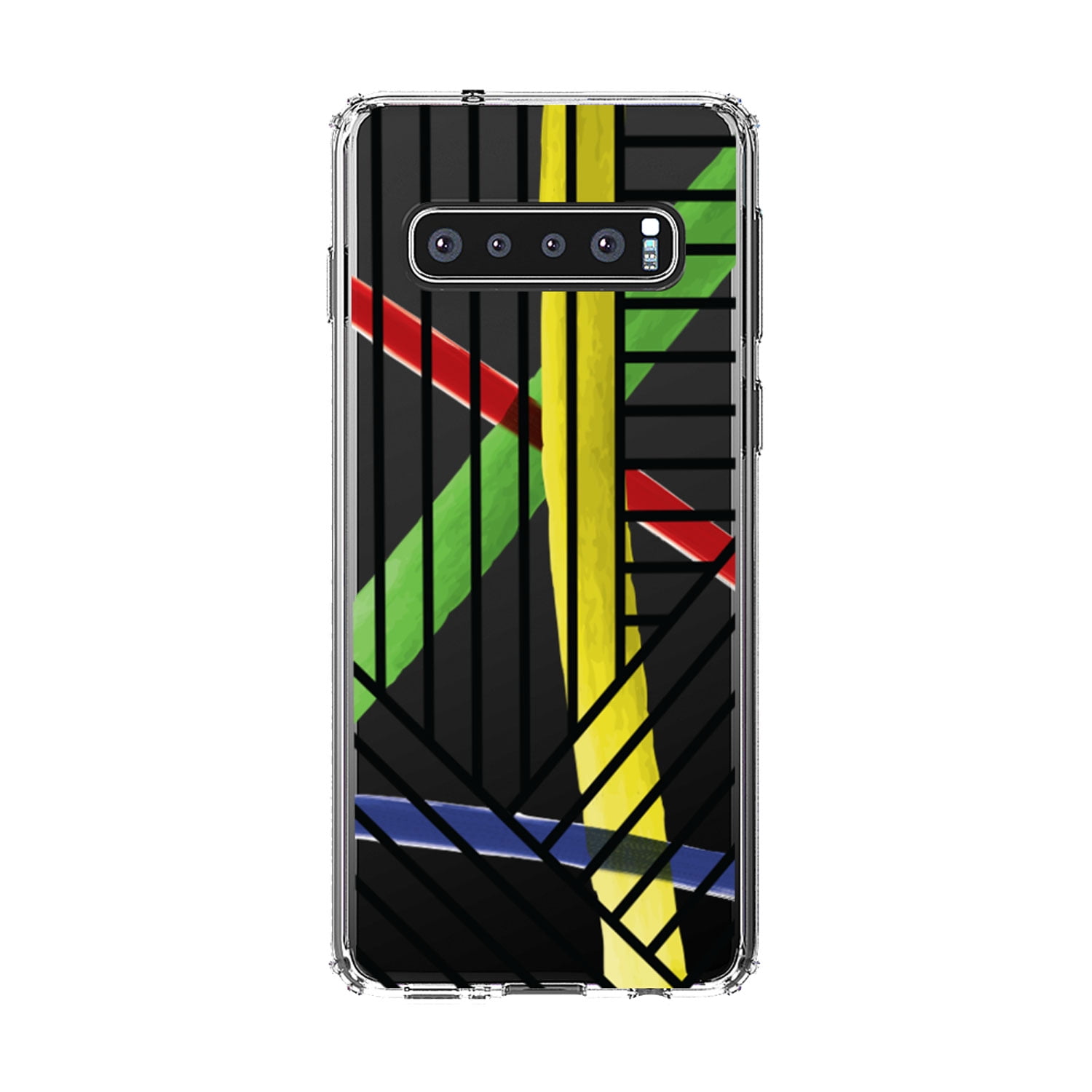 DistinctInk Clear Shockproof Hybrid Case for Samsung Galaxy S10+ PLUS(6 ...