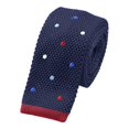 Men's Knit Wool Slim Skinny Tie Polka Pattern Necktie for Business ...