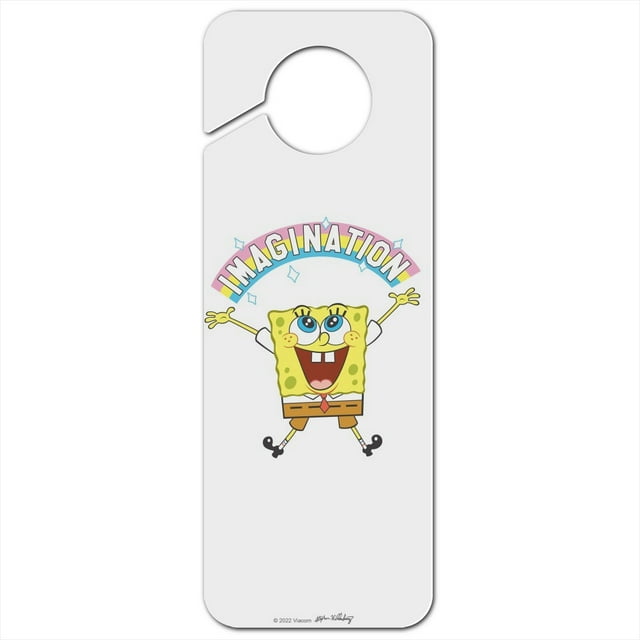 SpongeBob Imagination Rainbow Plastic Door Knob Hanger Sign - Walmart.com