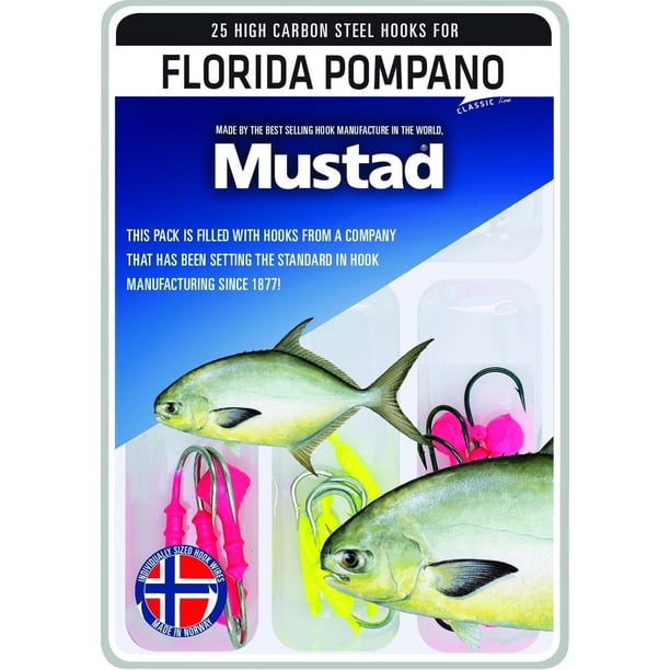 Mustad 25ct Assorted Color Pompano Fishing Jig Kit - Walmart.com