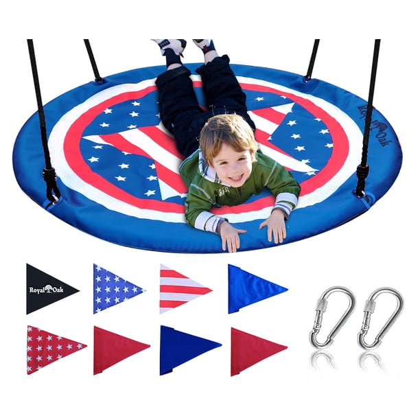 Royal Oak Giant 40" Flying Saucer Tree Swing, Bonus Flags, 700 lb ...