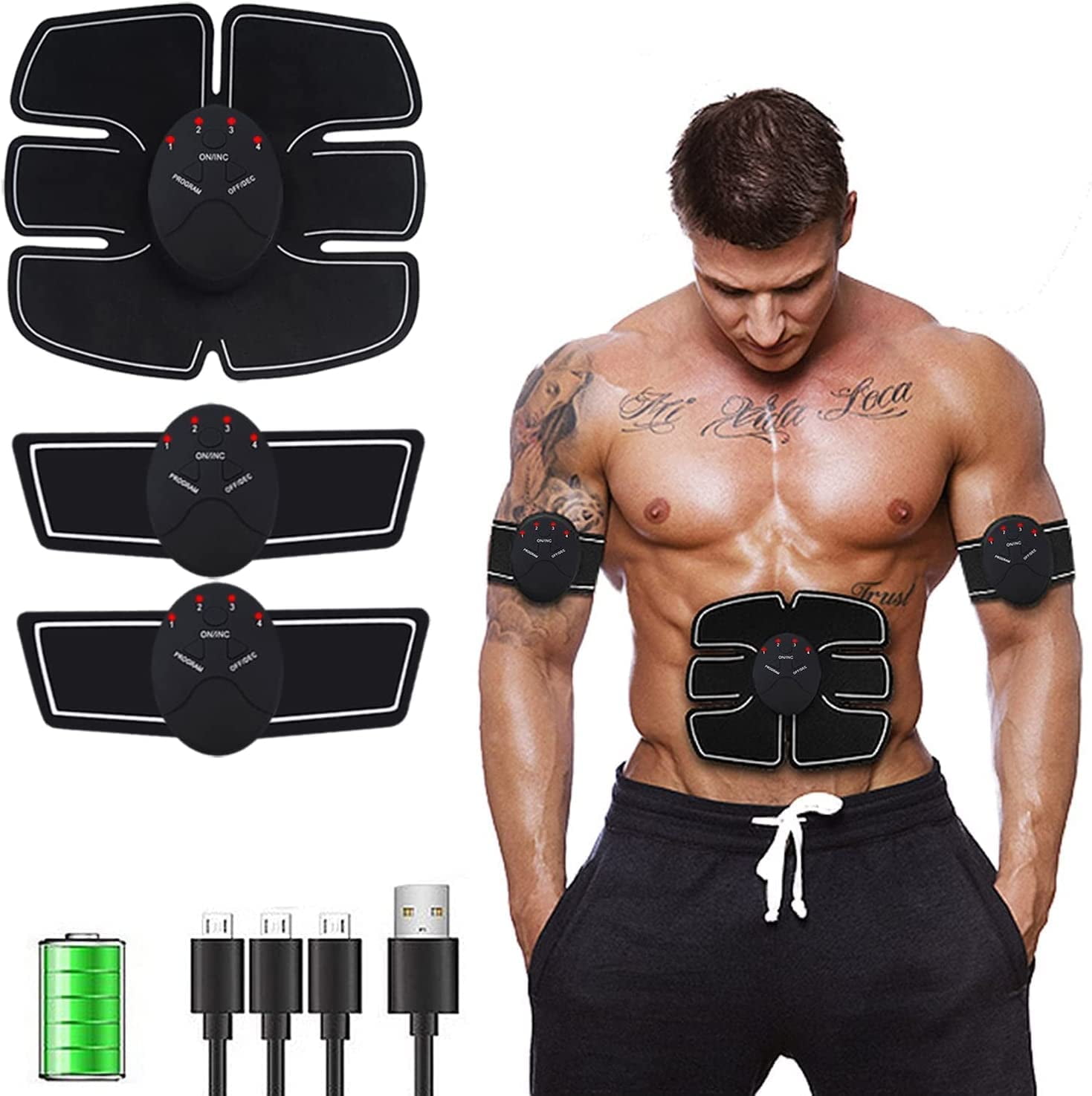 clleylise AB Stimulator Belt, Abdominal Toning Belt Trainer, Abs ...