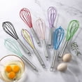 3Pcs 8+10+12Inch Silicone Whisk,Non Stick Kitchen Whisks for Cooking ...