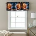 Basketball Valances for Windows, Fire and Water Lightning Impact ...
