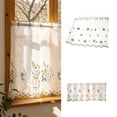 Soft Polyester Semi Sheer Curtain Panel Easy Hanging Perfect For ...