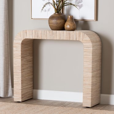 bali & pari Lombok Rattan BOHO Console Tables, Natural Brown - Walmart.com