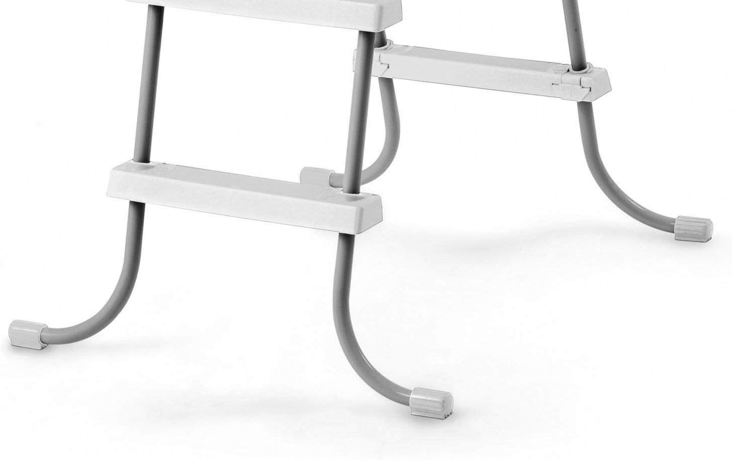 Intex Steel Frame Above Ground Swimming Pool Ladder for 42 Wall Height ...