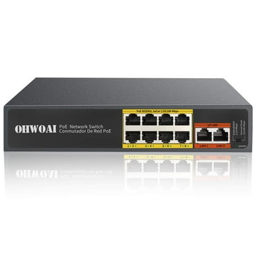 Black Box LBS008A 8 Port 10 & 100 Mini Unmanaged Switch - Walmart.com