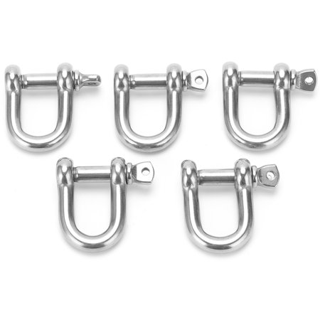 Fdit 5PCS D Shackle With Screw Pin Stainless Steel 304 Heavy Duty For ...
