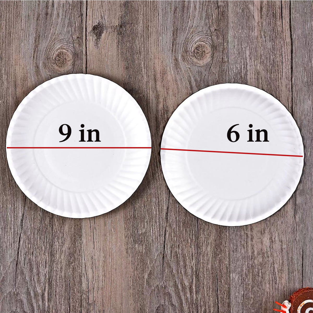 6 -Inch/9-Inch Paper Plates Uncoated, Disposable Plates Paper Plate ...