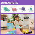 Platports Jumbo Plastic Building Blocks, 48 pcs with Wheels - Walmart.com