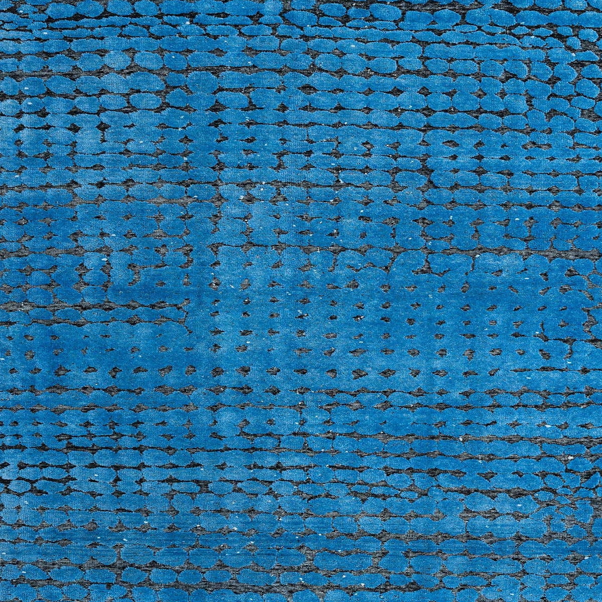 Ahgly Company Indoor Square Abstract Blue Eyes Blue Abstract Area Rugs ...