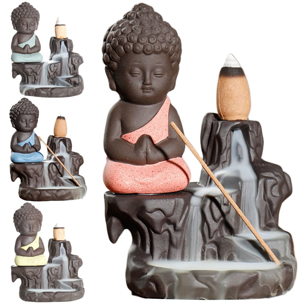 Leaveforme Incense Burner Backflow Tower Cones Sticks Holder Ceramic ...