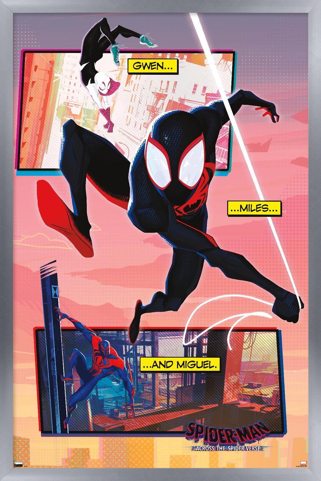 Marvel Spider-Man: Across the Spider-Verse - Trio Wall Poster, 14.725 ...