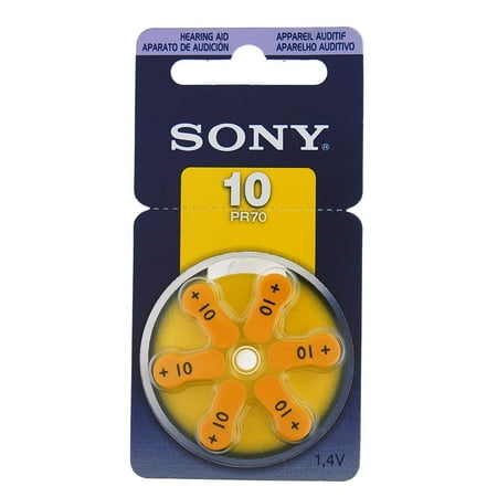 60-Pack Sony Size 10 (PR70) Hearing Aid Batteries | Walmart Canada