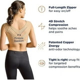 Tommie Copper Shoulder Support Compression Bra with Front Zipper ...