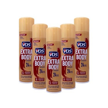 VO5 Extra Body Crystal Clear Hairspray, 8.5 oz, Cruelty Free, Pack of 3 ...