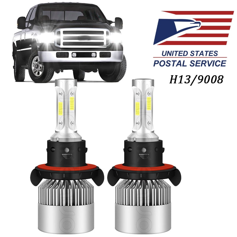 H13/9008 LED Headlight High Low Beam For Ford F250 F350 Super Duty 2005 ...