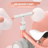 Sejoy Baby Balance Bike, Toddler Bicycle with 4 Wheels, Adjustable Handlebar and Seat, 10-36 ...