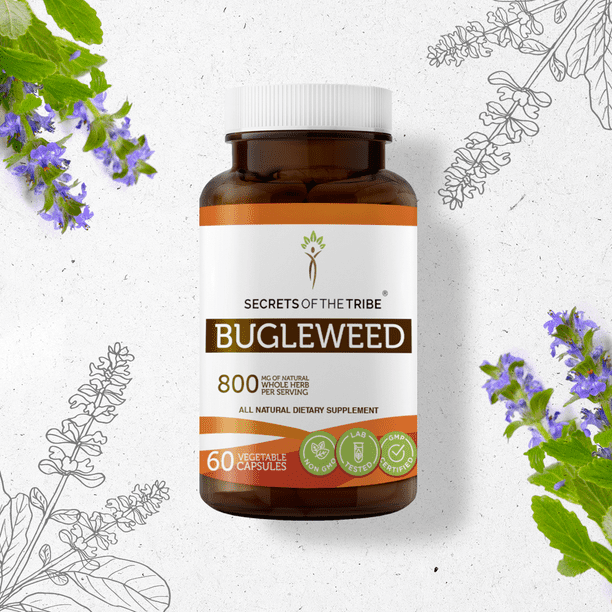 Secrets of the Tribe Bugleweed 60 Capsules, 400 mg, Organic Bugleweed ...