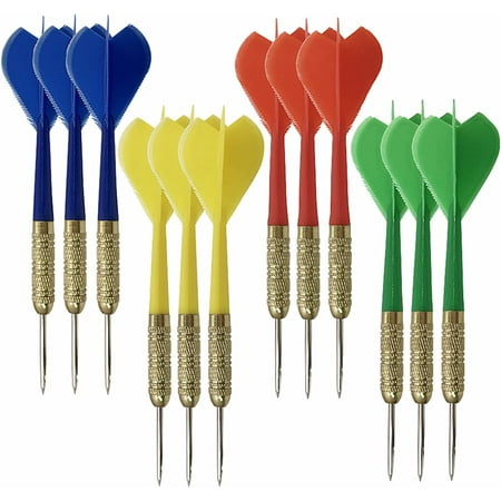 12 pieces of darts, 10g plastic tip, mini dart needles One piece ...