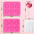Silicone Rose Mold, Rose Cake Pop Mold with Sticks, 3D-rose Lollipop ...
