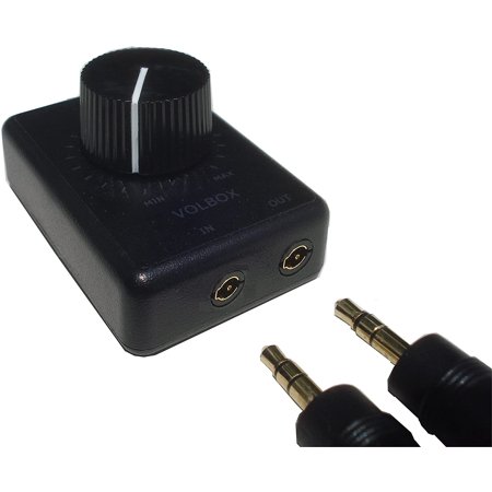 Volbox inline audio volume control attenuator 3.5mm 1/8" aux | Walmart ...