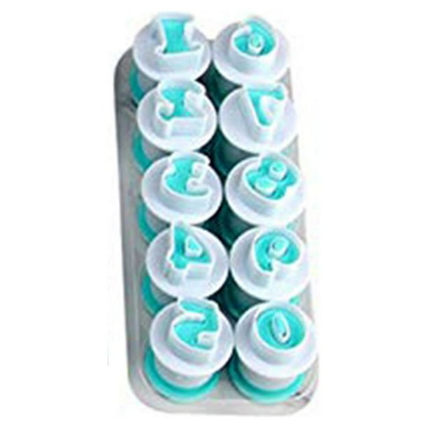 ‘s Kitchen 10Pcs Plastic Arabic Numbers Shape Cake Fondant Molds Set ...