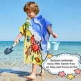 Catalonia Crab Kids Hooded Poncho Towel | 100% Cotton Absorbent ...