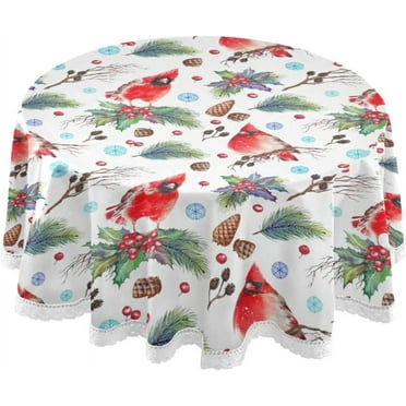 Winter Cardinal Plastic Tablecloth, 1 pack - Walmart.com