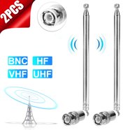 Scanner Radio Receiver BNC Glass Mount Wire Antenna with 2 Suction Cups ...