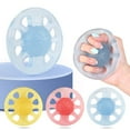 8 Hole Hand Strengthener Soft Elastic Finger Grip Exerciser Physical ...