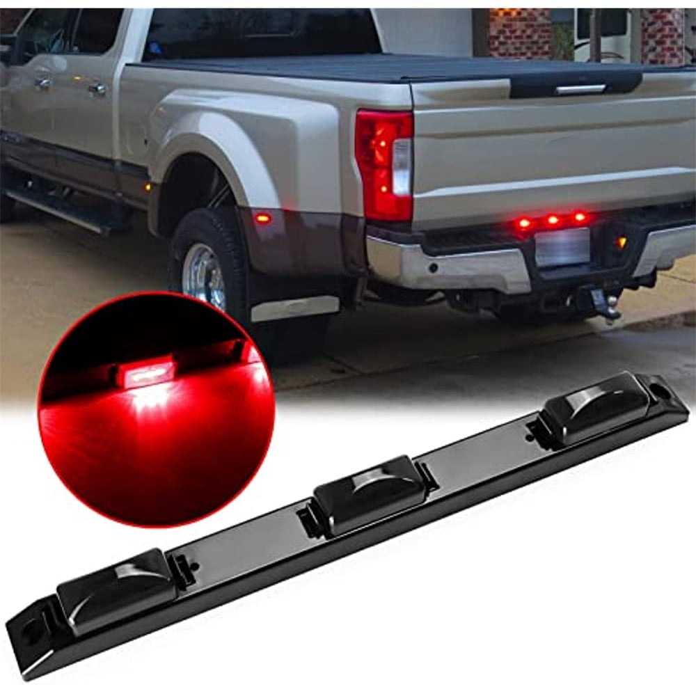 Red Smoked LED Rear Tailgate Trunk Tail Light Bar For Dodge Ram 1500 ...