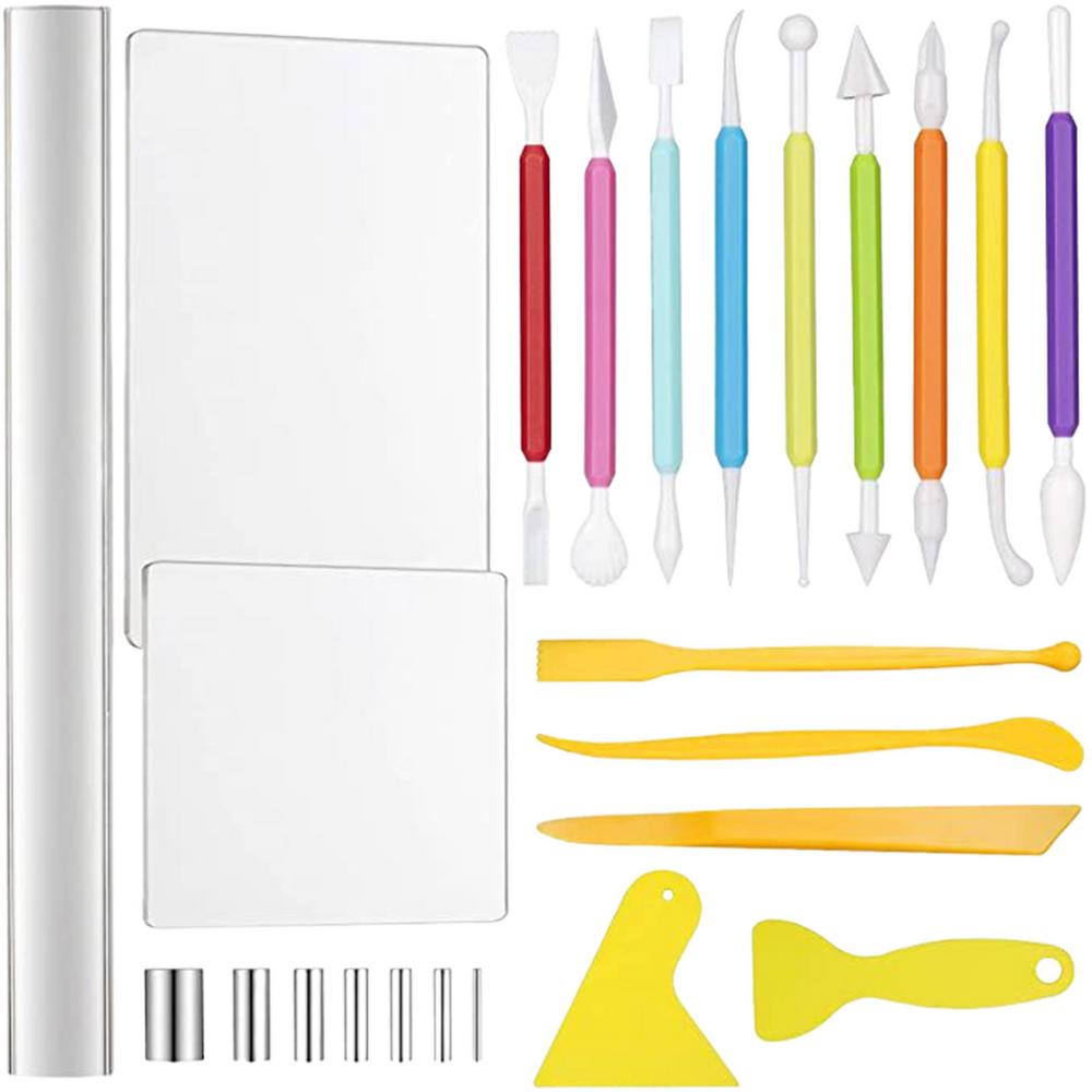 Famure Clay Molding Tools|24 Pieces Clay Sculpting Tool Kit for Kids ...