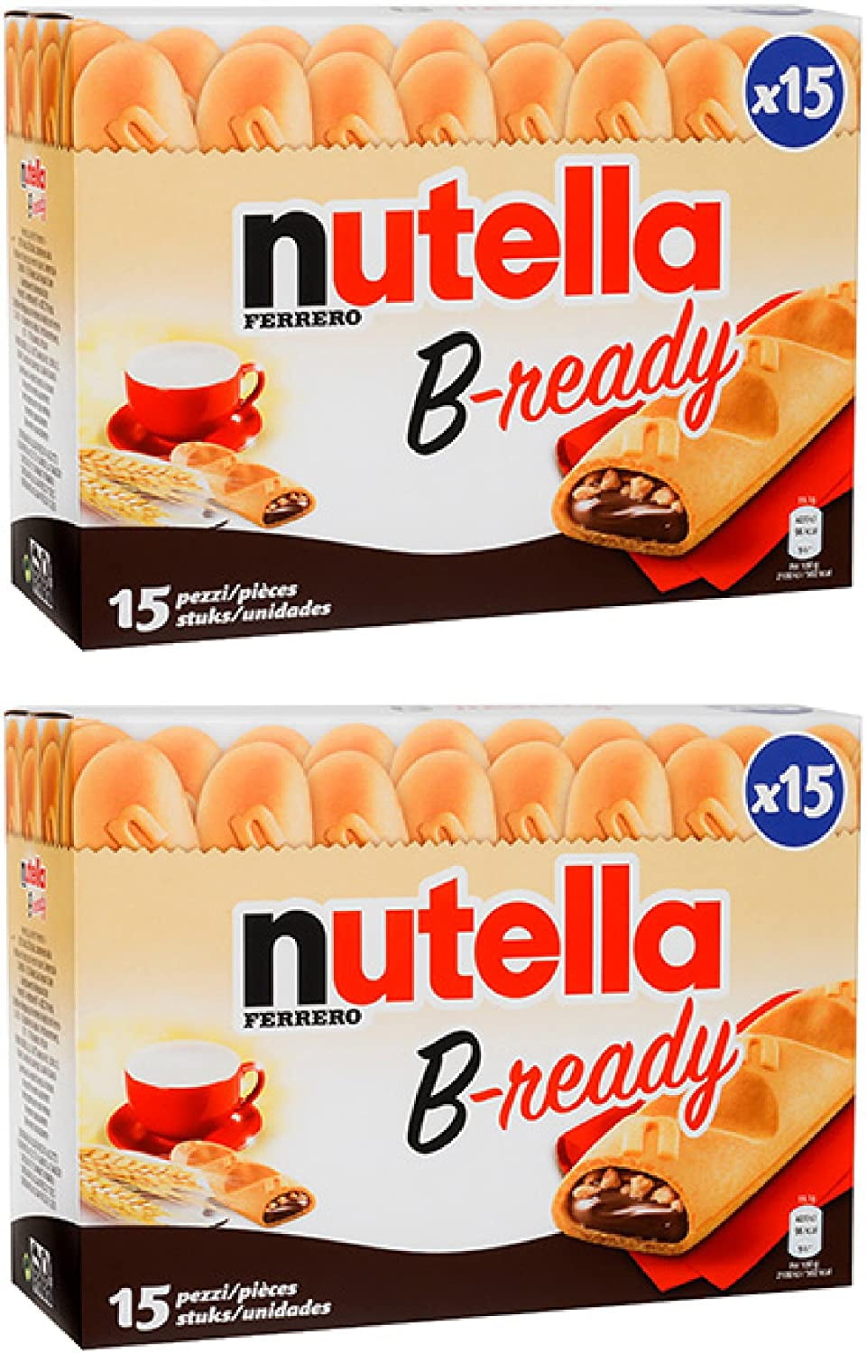 Buy Ferrero: Nutella B-ready a crisp wafer of bread in the form of mini ...