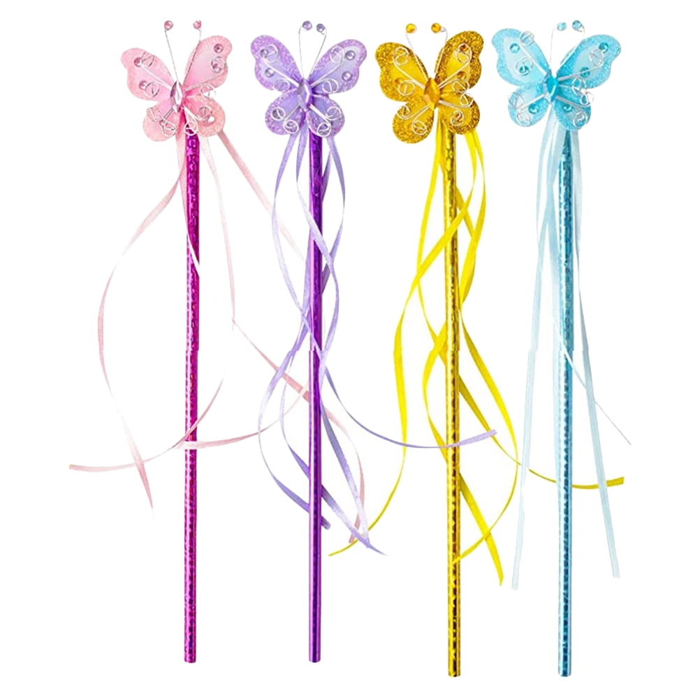 Click here for Deepcraff 4pcs Butterflies Fairy Wands Ribbons But... prices