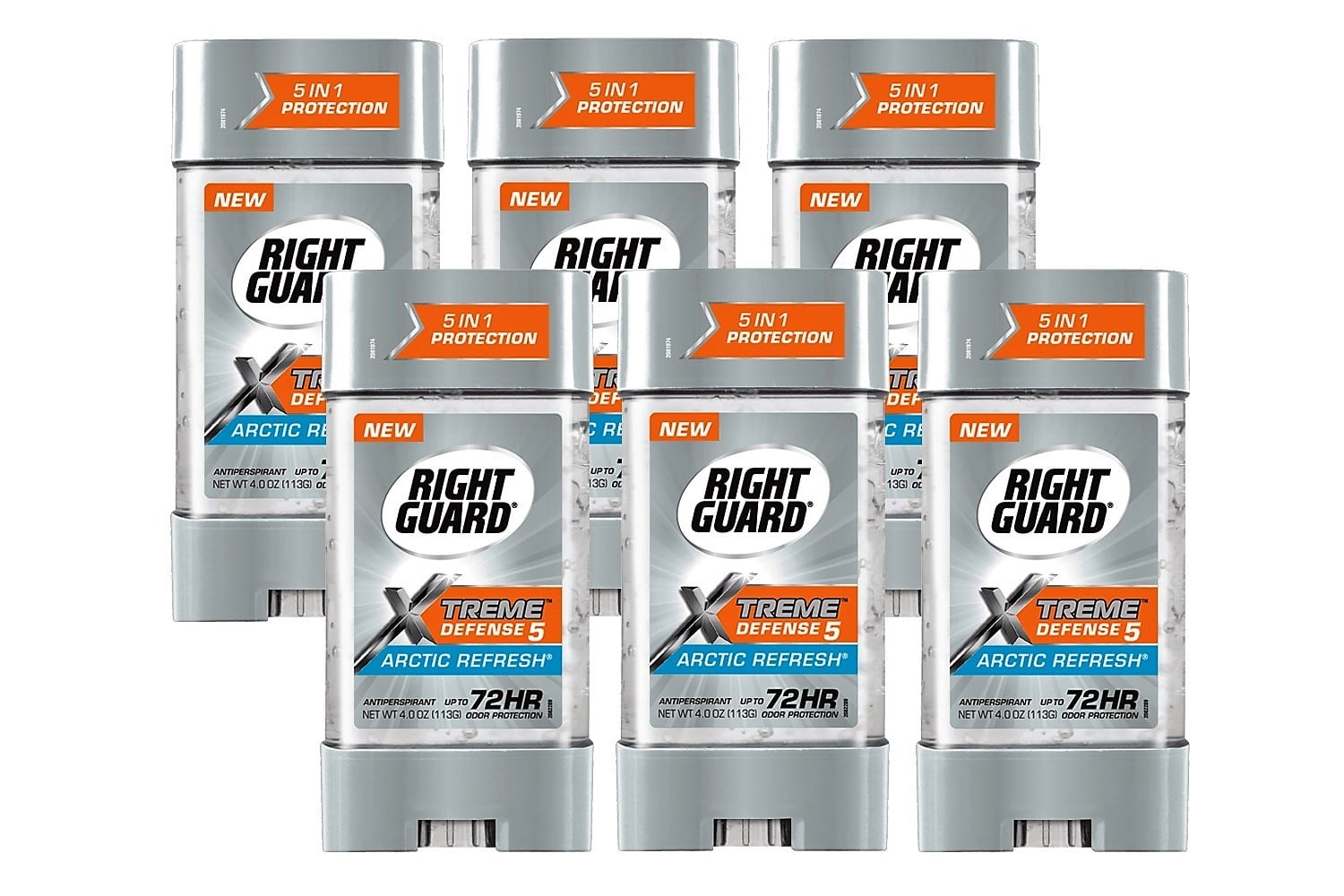 Right Guard Xtreme Defense 5 Antiperspirant Gel, Arctic Refresh - 3 oz ...