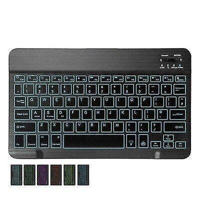 Qwert Bluetooth Wireless Keyboard RGB Light 10 inches Keyboard Mini ...