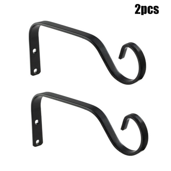 Gerich 2 Pcs Flower Pot Hook,Metal Hanging Basket Brackets Garden Plant ...