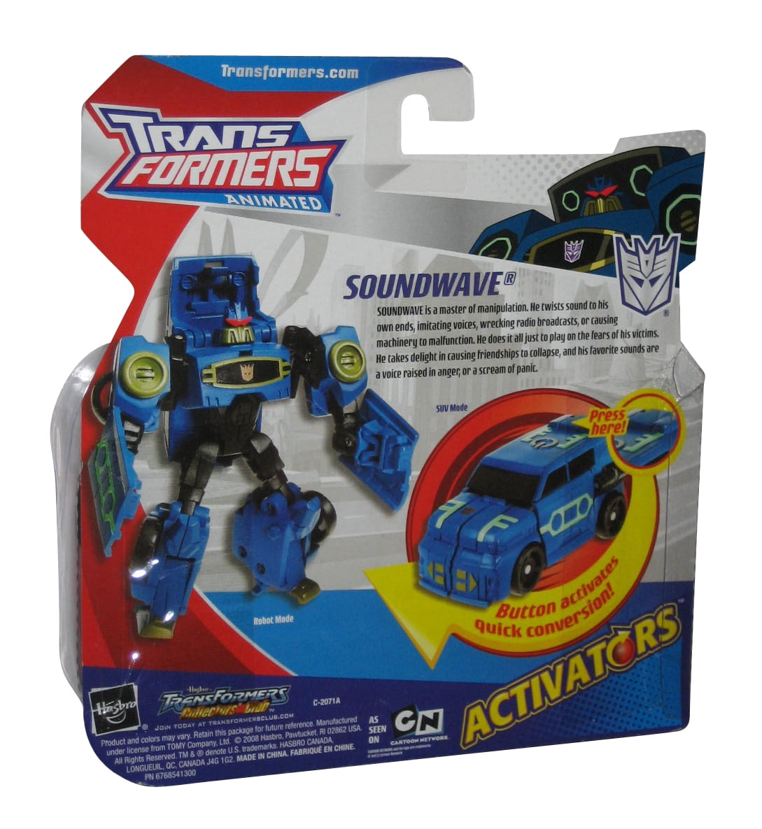 Transformers Animated Soundwave Toy