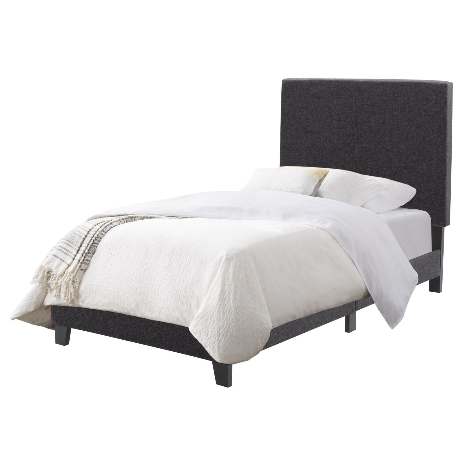 Click here for Corliving Juniper Charcoal Fabric Upholstered Bed... prices
