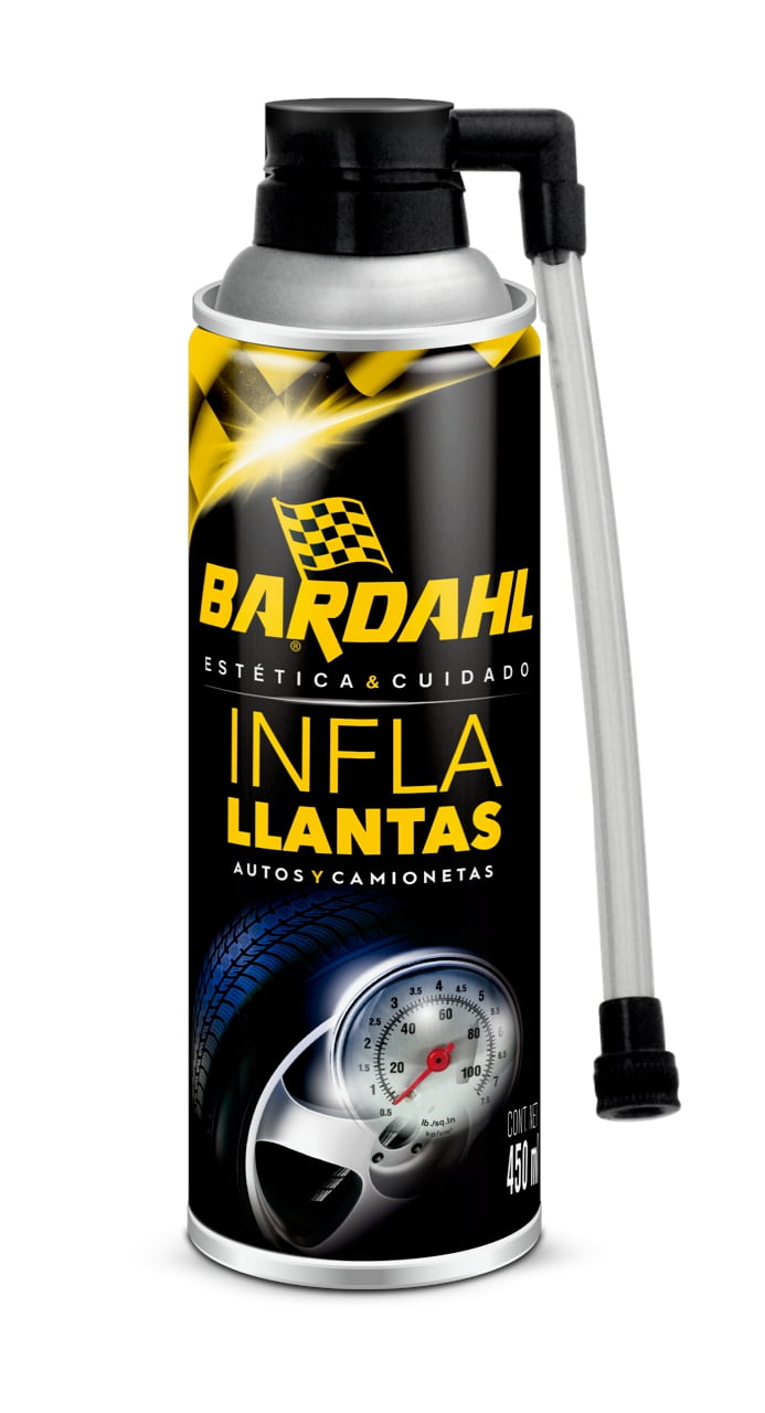 Inflallantas Y Sellador Para Autos Motos Y Camionetas 450 Ml Bardahl ...