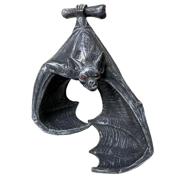 Resin Statue Candlestick Resin Sculpture Candle Holder Halloween Bat ...