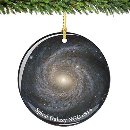 City-Souvenirs NASA Spiral Galaxy Christmas Ornament, Porcelain 2.75 ...